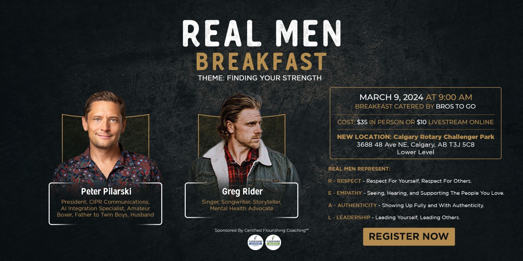 R.E.A.L. Men Breakfast | Mar 9, 2024 - Certified Flourishing Coach